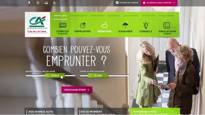 Crédit Agricole – Site CA.fr | La Réclame