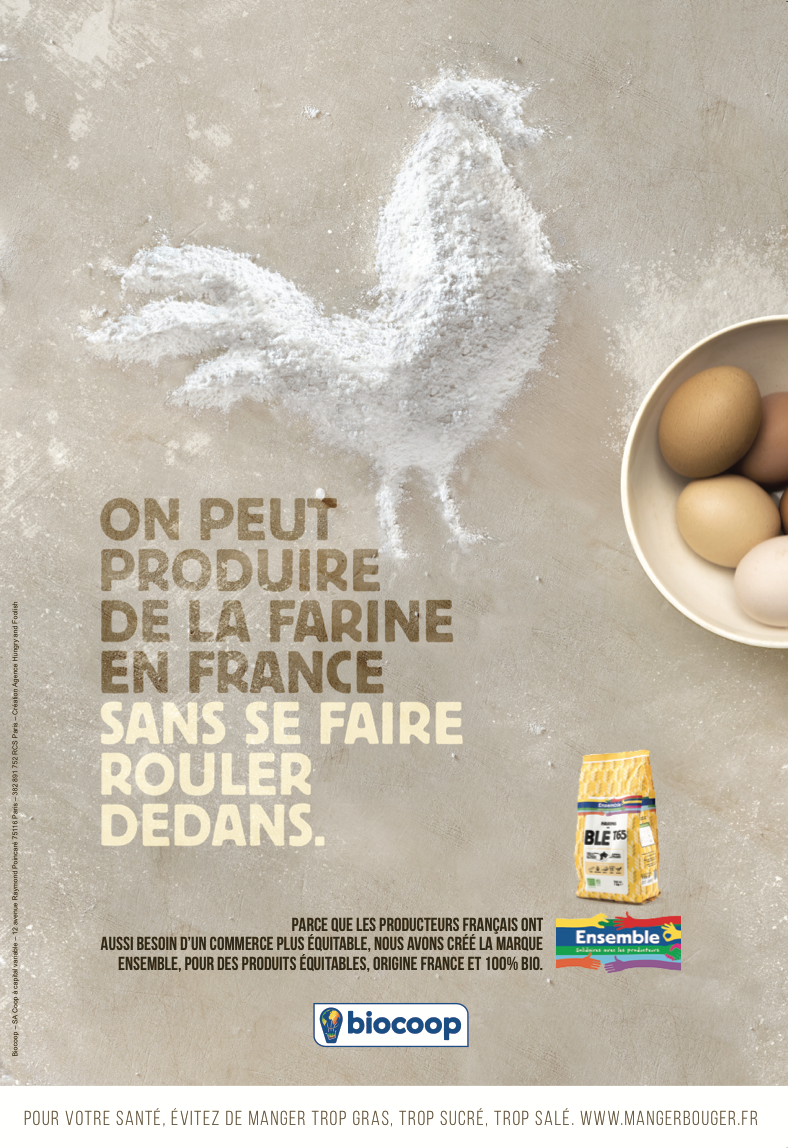 Campagne Affichage – 100% Bio – Biocoop – agence Hungry and Foolish