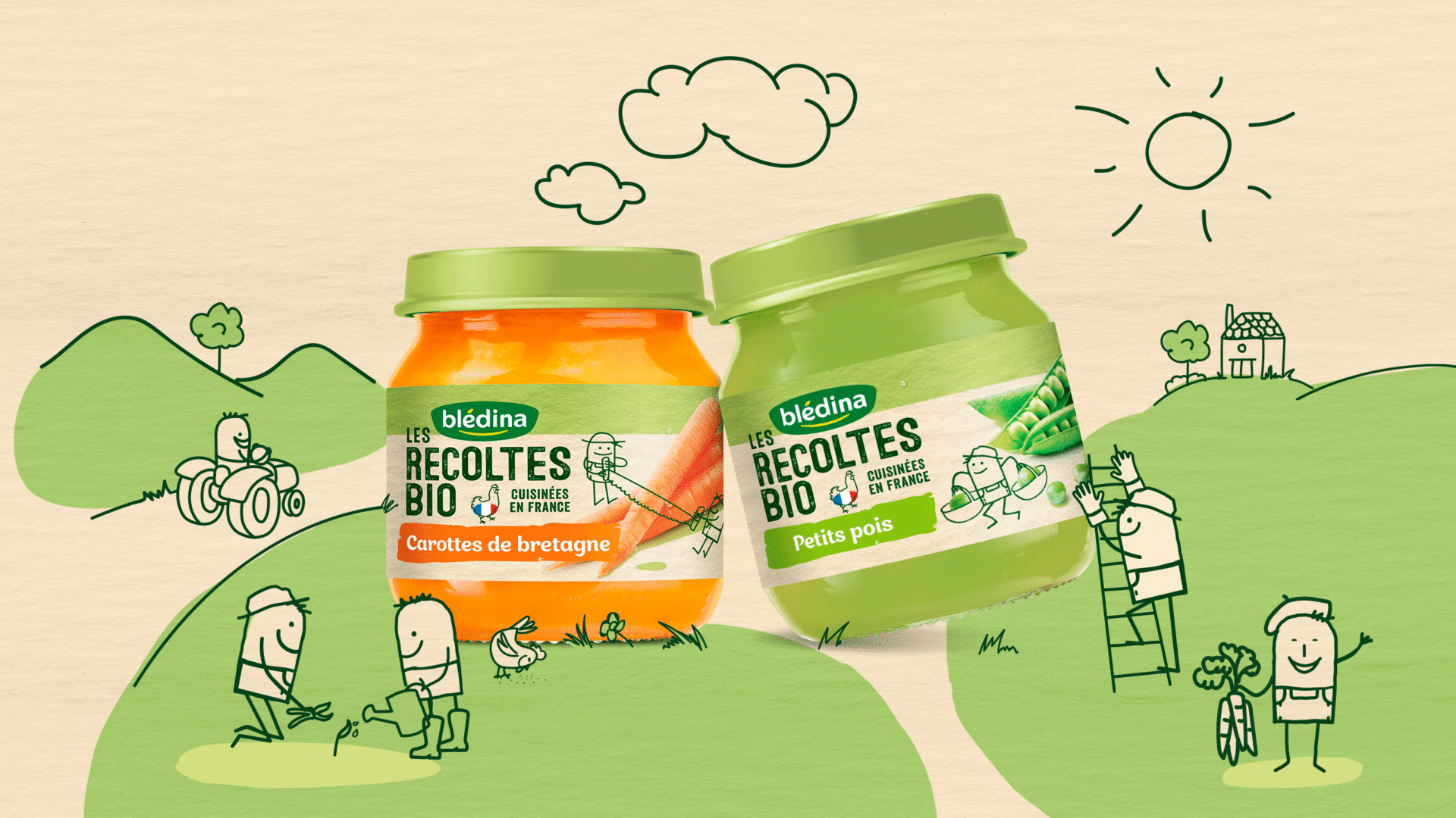 Blédina – Les Récoltes Bio – Création de marque et identité visuelle ...