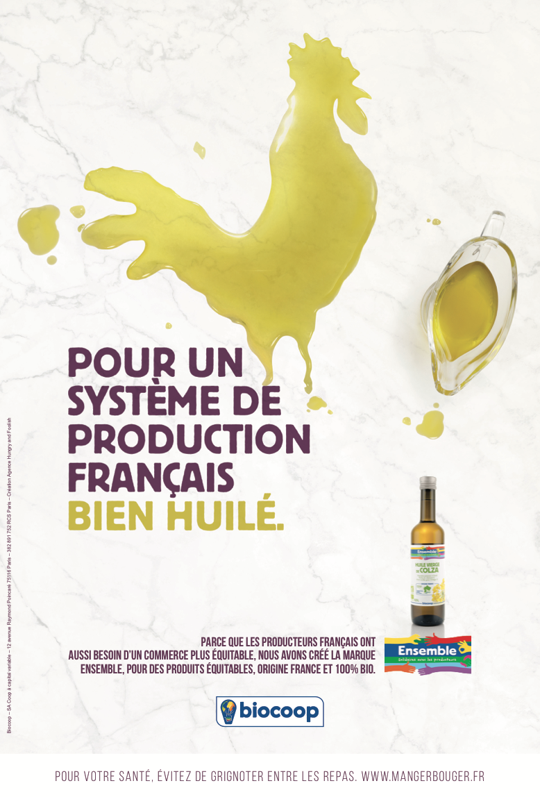 Campagne Affichage – 100% Bio – Biocoop – agence Hungry and Foolish