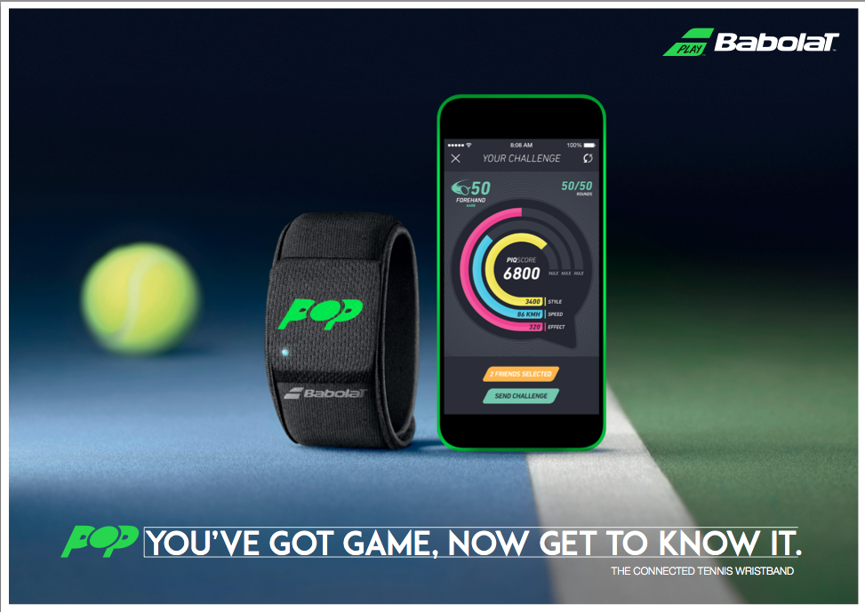 Lancement du bracelet connecté : BABOLAT PLAY POP - Babolat - agence Nouveau Monde