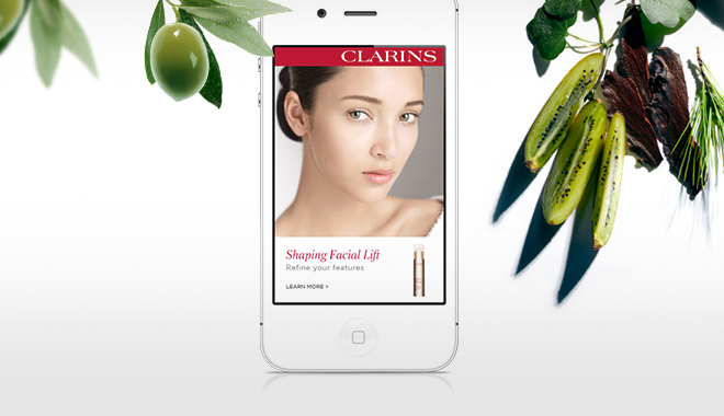 Application mobile – Clarins – agence Dagobert