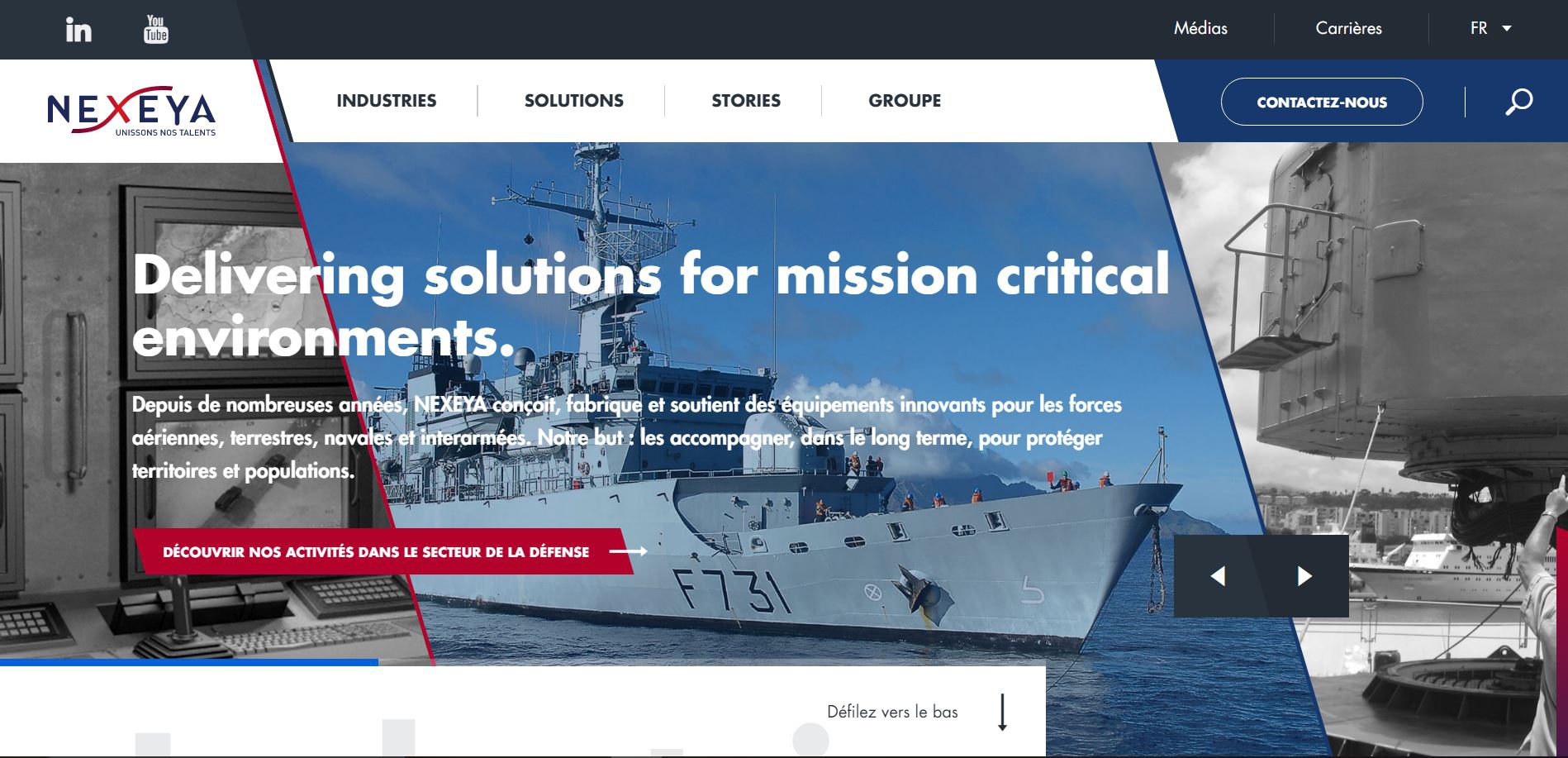 Refonte du site corporate – Nexeya – agence Brainsonic